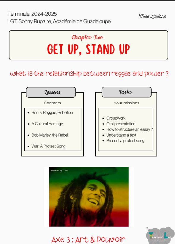 GET UP, STAND UP, LEVEL UP ! | pedagogie.ac-guadeloupe.fr