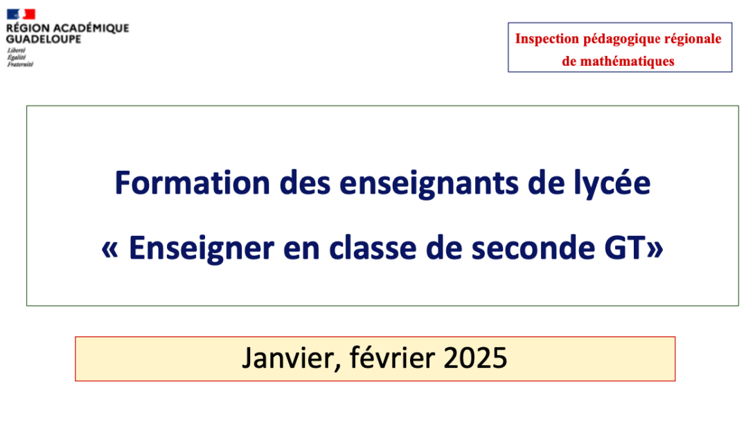 Formation: Enseigner en seconde GT : ce qu'il faut retenir | pedagogie.ac-guadeloupe.fr
