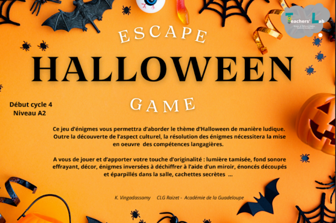 HALLOWEEN ESCAPE GAME | pedagogie.ac-guadeloupe.fr