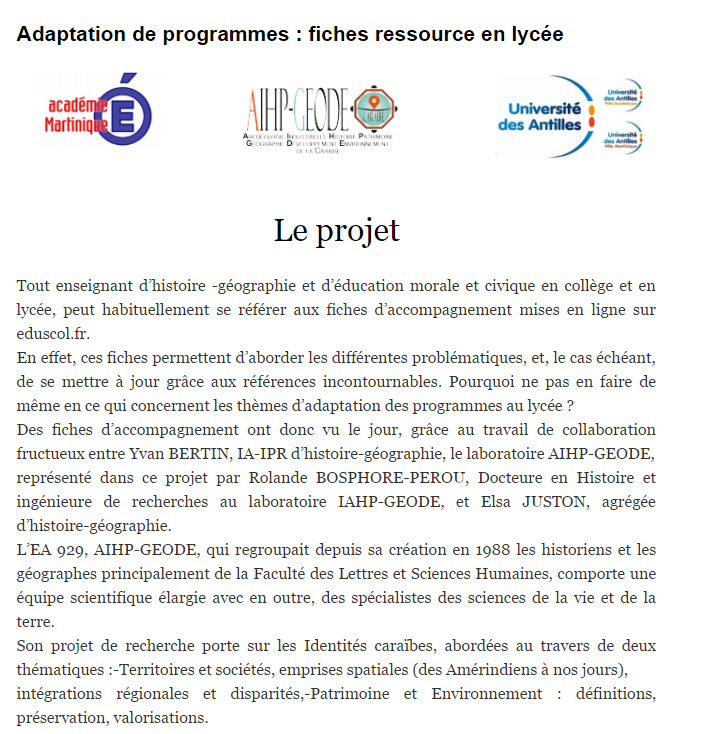 Adaptation de programmes : des fiches ressources pour le lycée ...